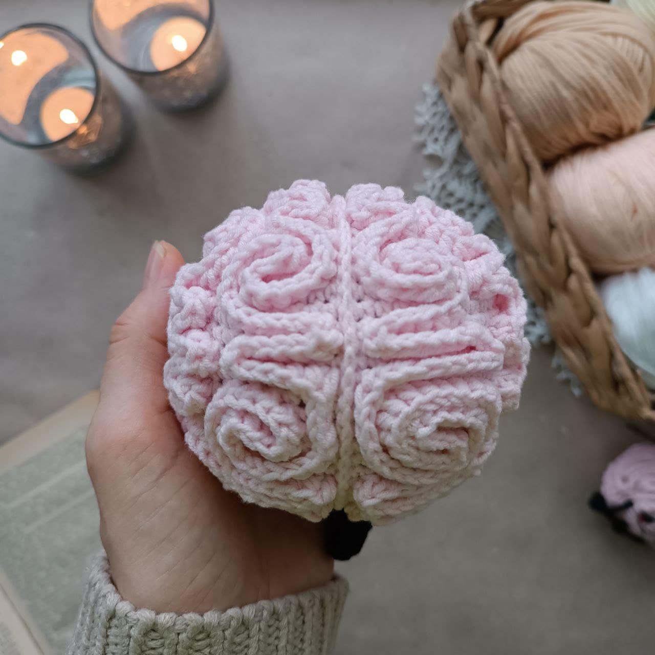Crochet Pattern Brain Model, Amigurumi Brain, Anatomical Brain Crochet ...