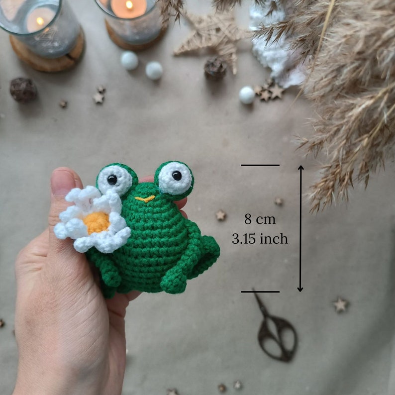 Crochet Pattern Frog Keychain, Amigurumi Pattern Frog, Crochet Pattern ...