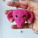 Crochet Pattern Uterus Model Keychain, Crochet Uterus, Amigurumi Uterus ...