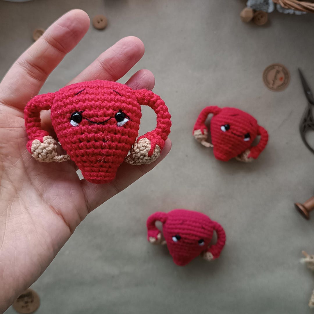 Uterus Keychain, Anatomical Toy, Mini Educational Gift, Handmade ...