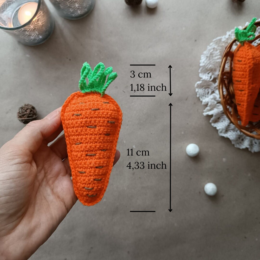 Crochet Pattern PDF Easter Garland Carrot, Amigurumi Crochet Pattern ...