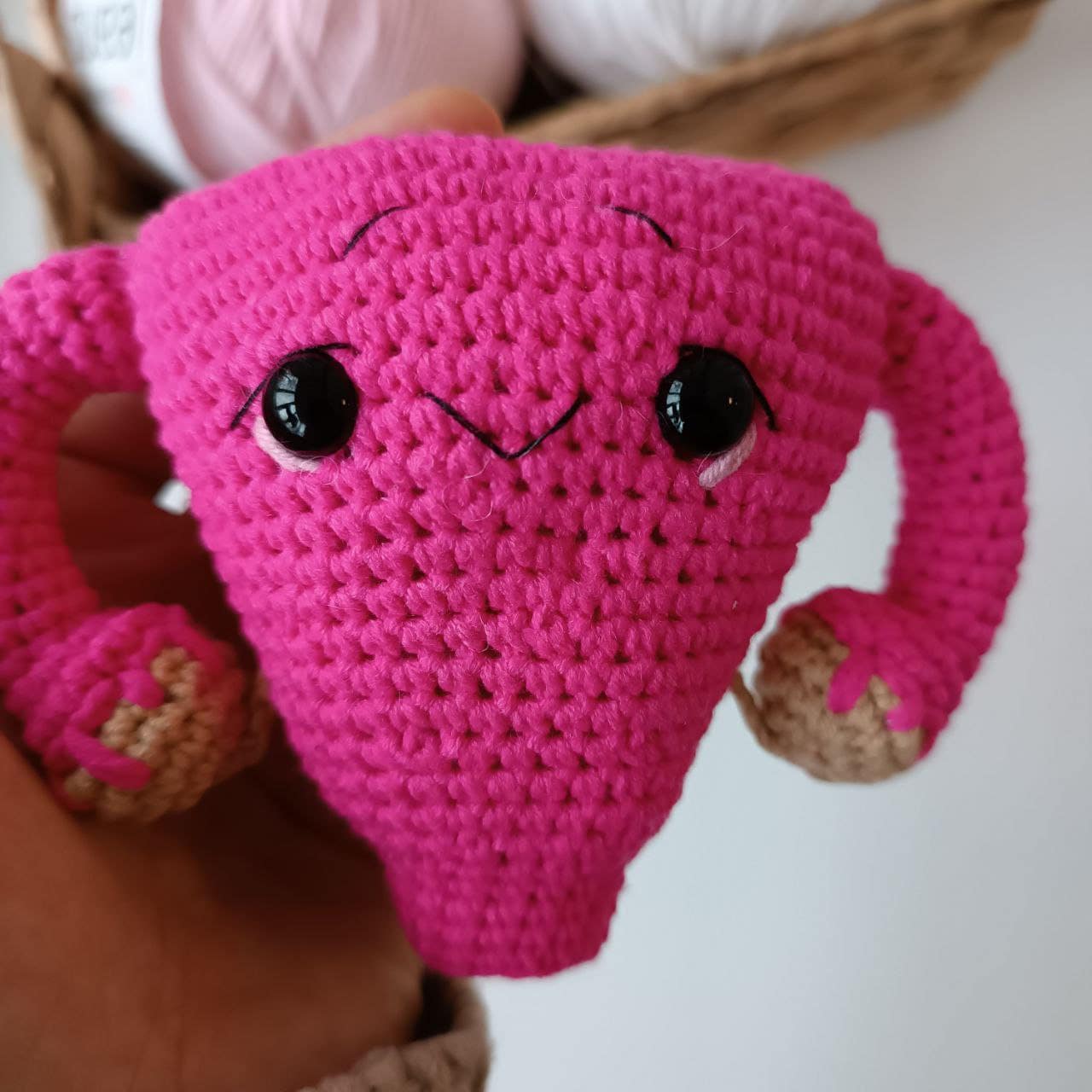 Crochet Pattern Uterus Model, Crochet Uterus, Amigurumi Uterus, Uterus ...