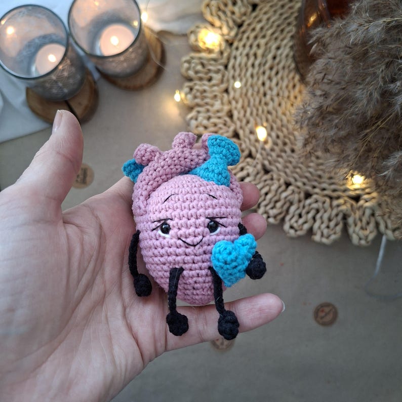 Anatomical Heart Crochet Pattern PDF | Human Heart Amigurumi | Medical ...