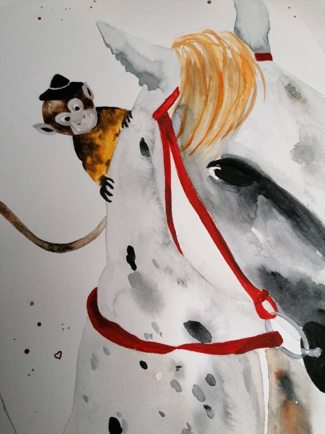 Poster Pferd Mit Affe Pi Pi La Geburt Taufe Kinderzimmer - Etsy UK