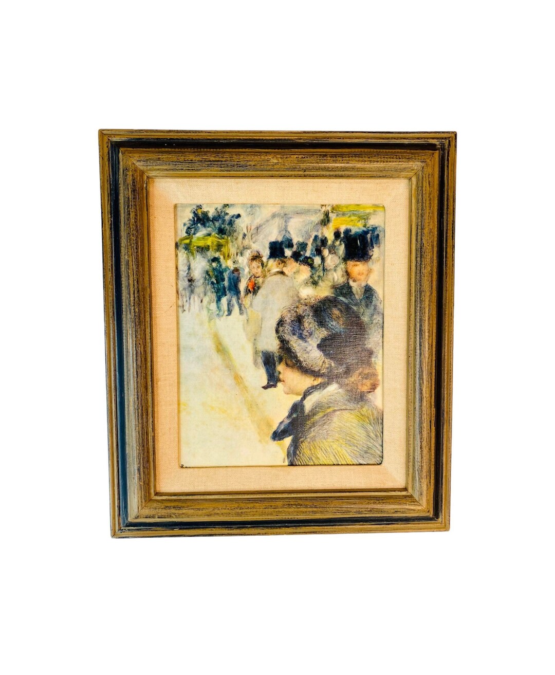 Vintage Impressionist Canvas Print of 1880 La Place Clichy by Pierre ...