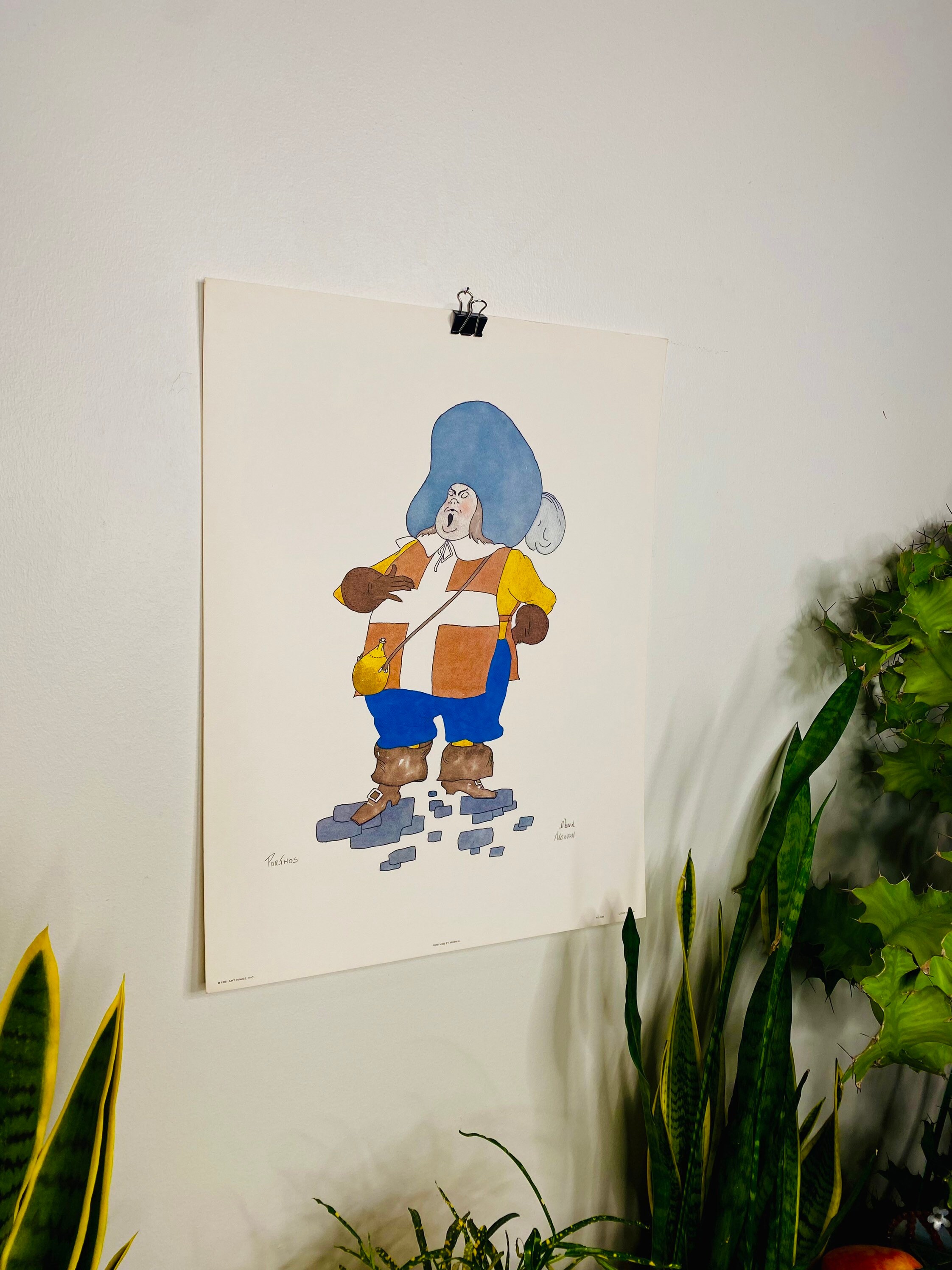 1981 Porthos by Moran Art Image Inc Lithograph No 638, French Provençal ...