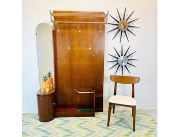 Mid Century Hall Tree - Etsy
