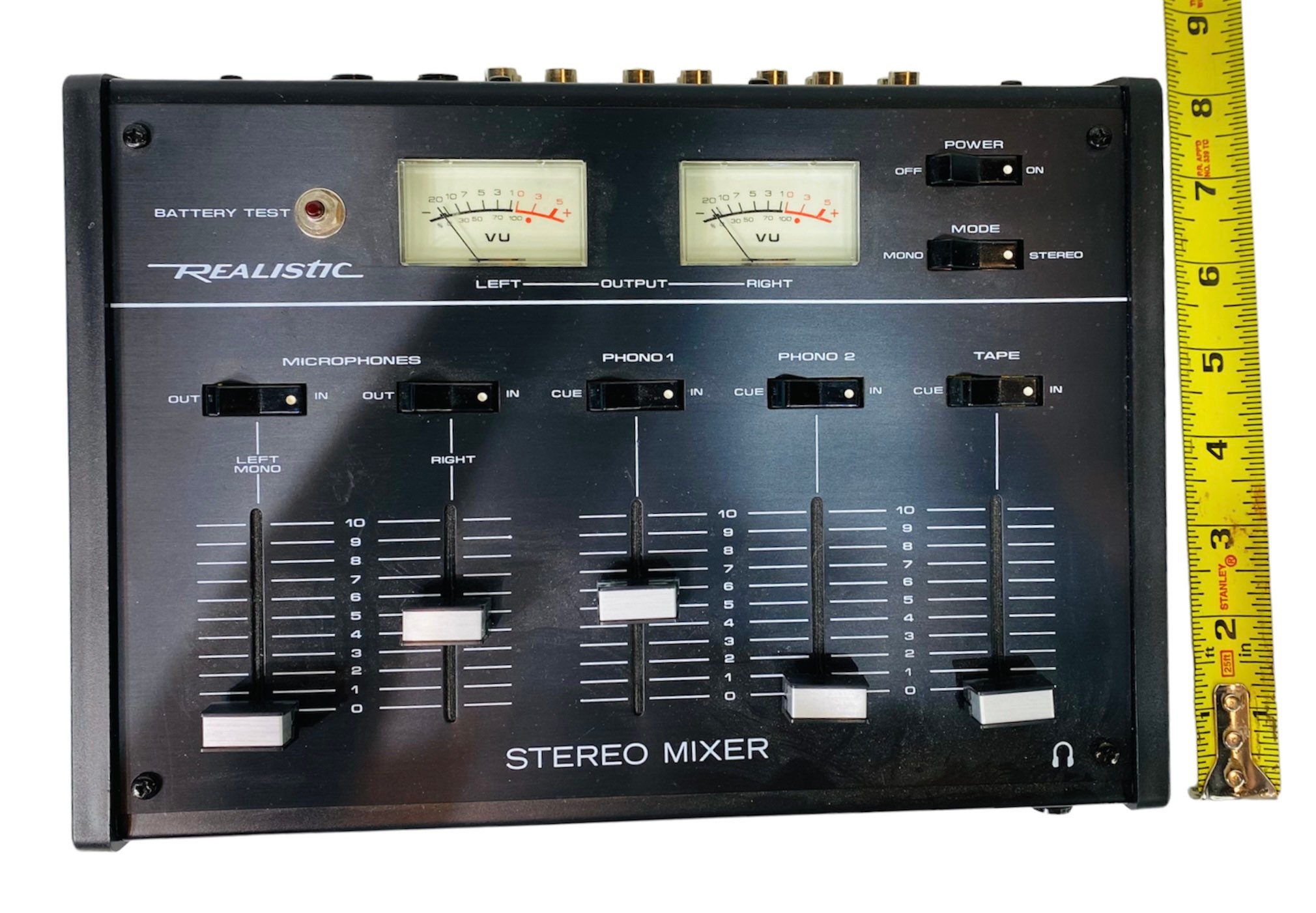 Realistic Stereo Mixer Cat No 32-1100A for Tape Deck, Microphone, and ...