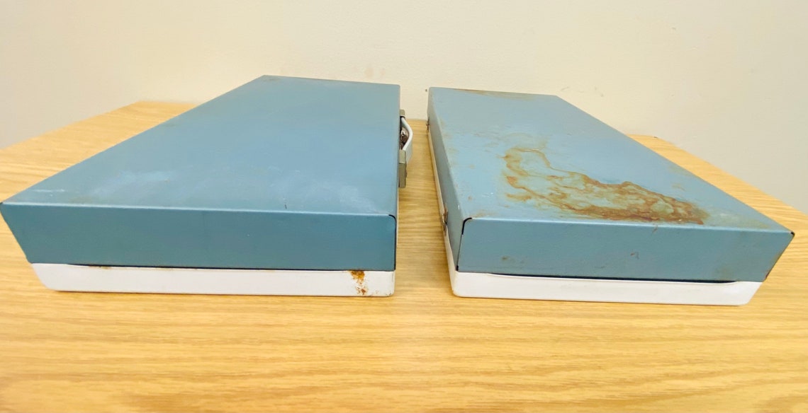 Industrial Metal Slide Boxes With Slides Vintage Projector - Etsy