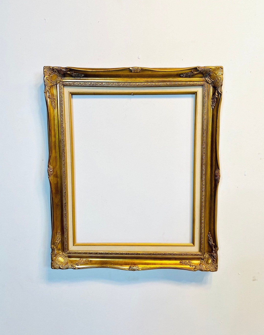 Vintage Gold 16 X 20 Inch Picture Frame, Boho Wall Decor, Vintage Frame ...