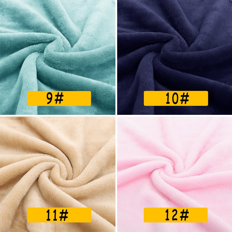 Solid Color Flannel Fabric Double-sided Flannel Fabric Thick - Etsy