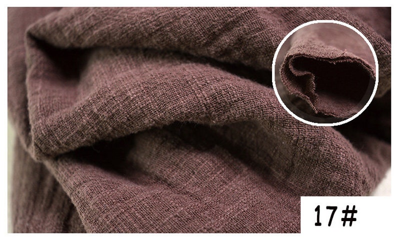 Cotton Linen Fabric Slub Cotton Texture Pleated Style Fabric - Etsy