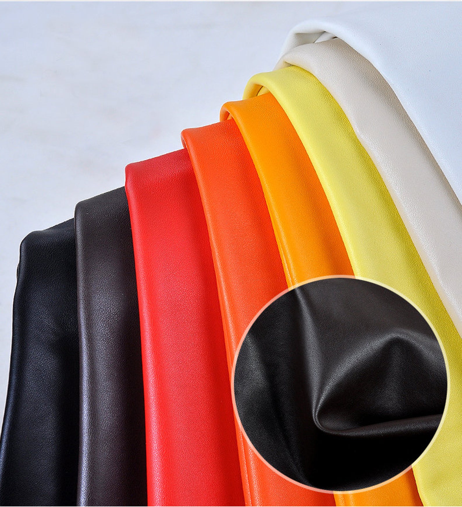 Faux Leather Fabric, Artificial Leather Fabric, Stretch Leather, PU ...