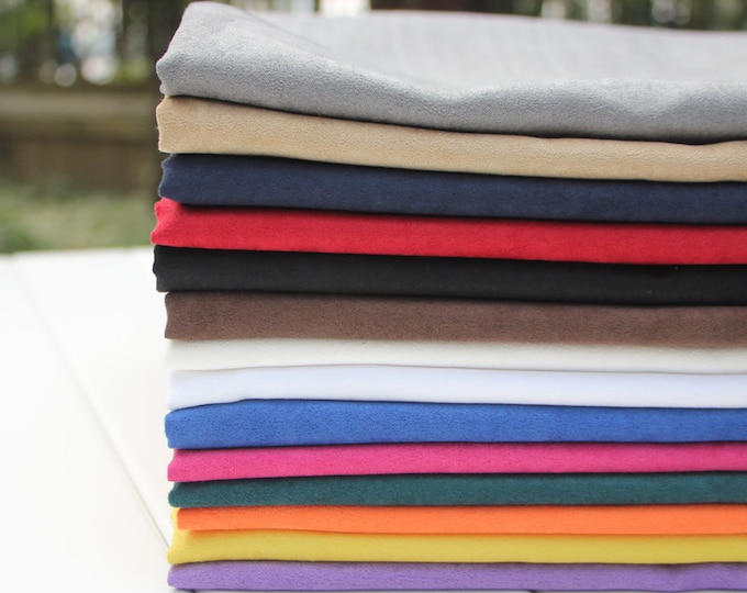 Premium Faux Suede Polyester Fabric Upholstery Soft Furnishing Material ...