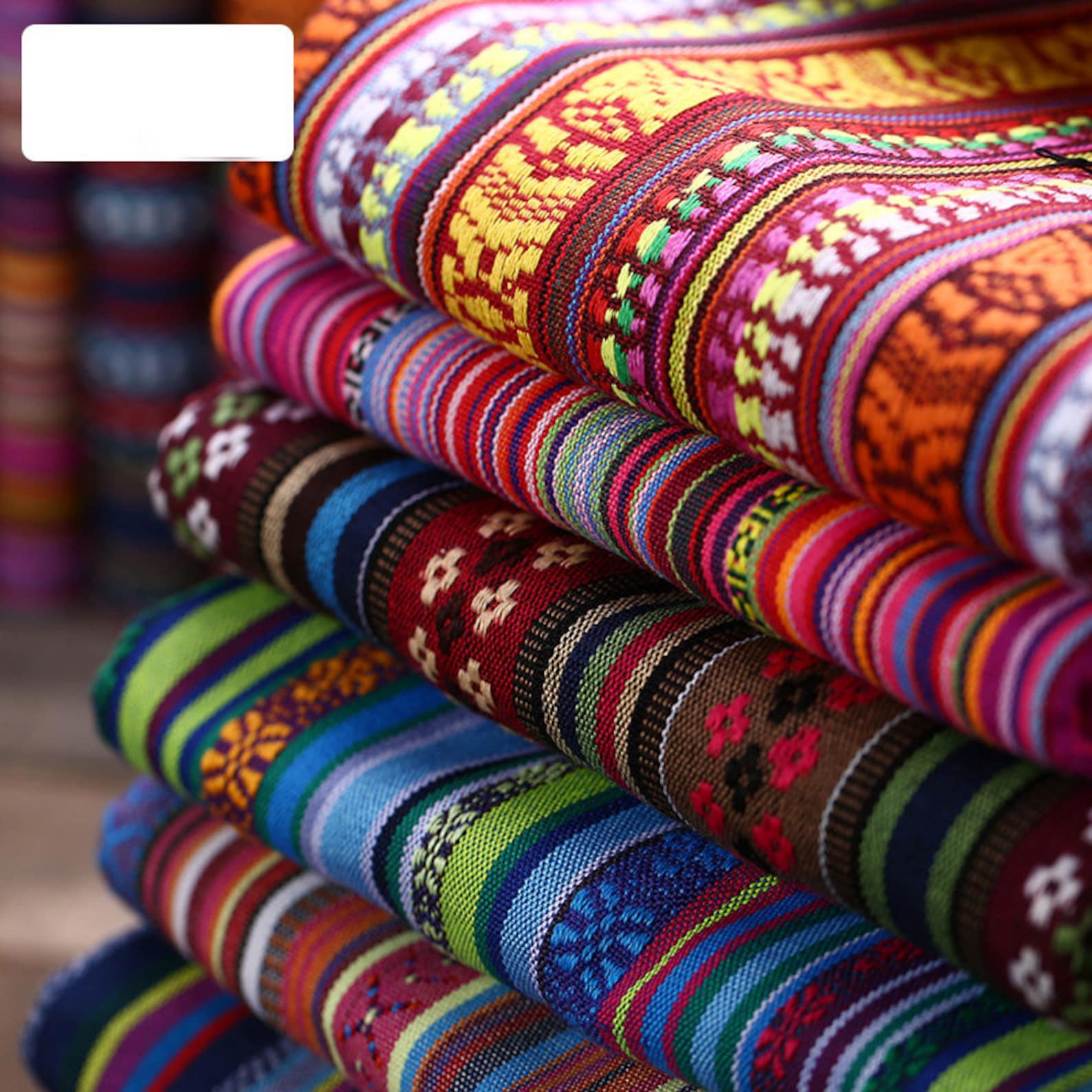 Nepal Fabric, Bohemian Fabric, Striped Pattern Fabric, Tribal Fabric ...