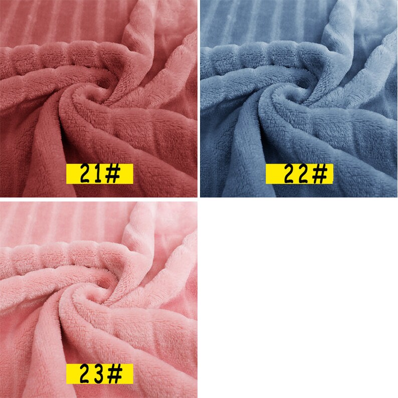Solid Color Flannel Fabric Double-sided Flannel Fabric Thick - Etsy