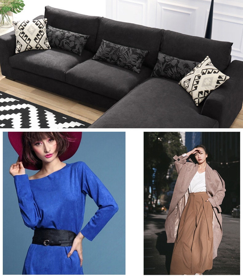 Lightweight Suede Fabric, Faux Suede Fabric, Soft Suede Fabric ...