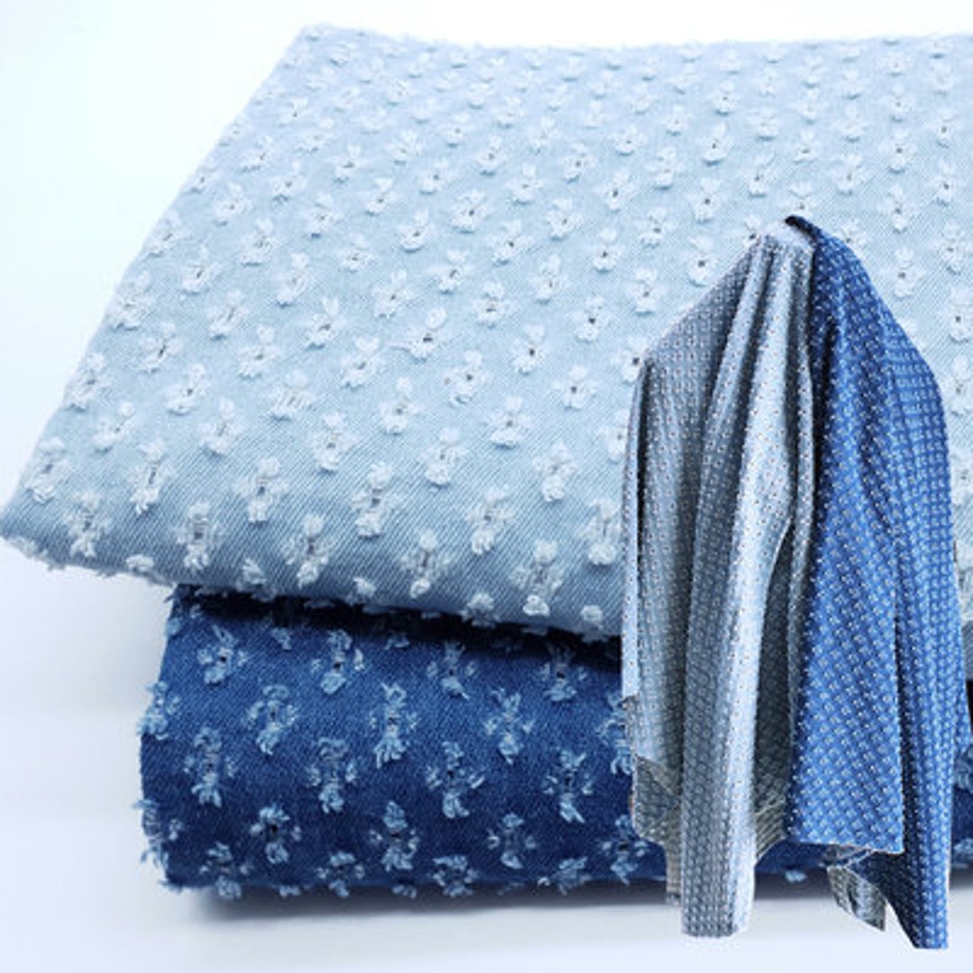 Hole Denim Fabric, Washed Denim Fabric, Ripped Denim Fabric, Retro ...