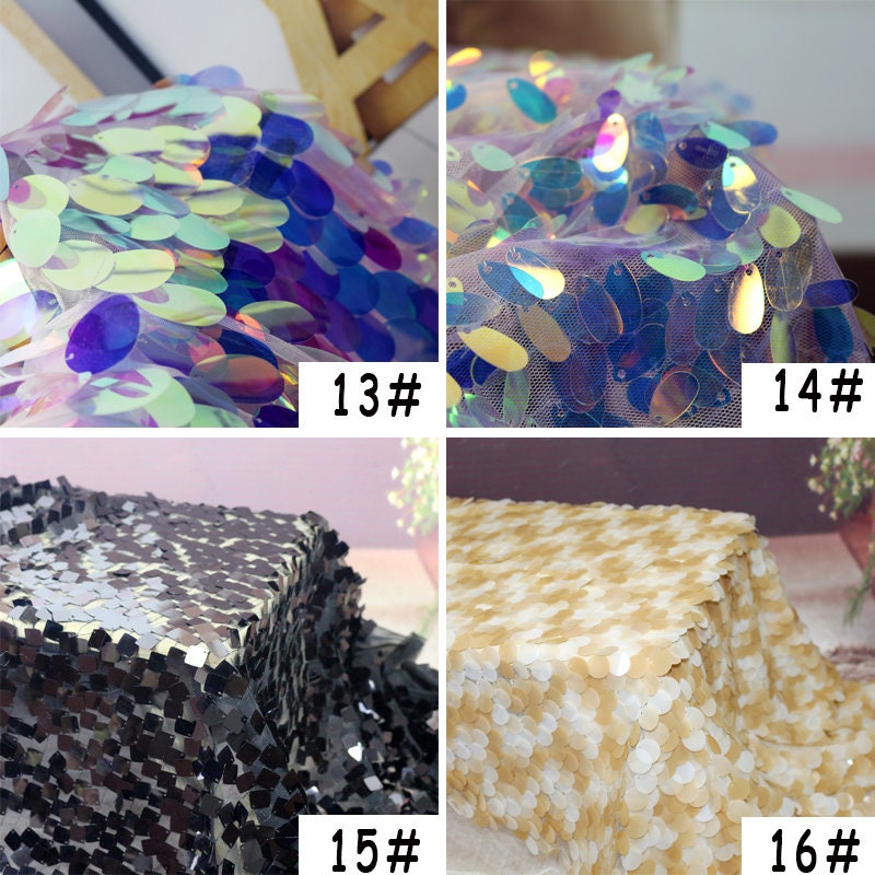 Large Sequin Fabric, Sequin Backdrop, Net Gauze Bottom, Fish Scale ...