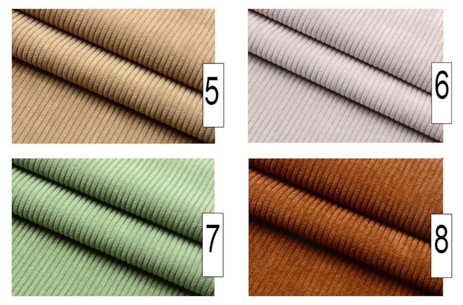 Corduroy Fabric Solid Color 8 Wales Corduroy Fabric Soft - Etsy