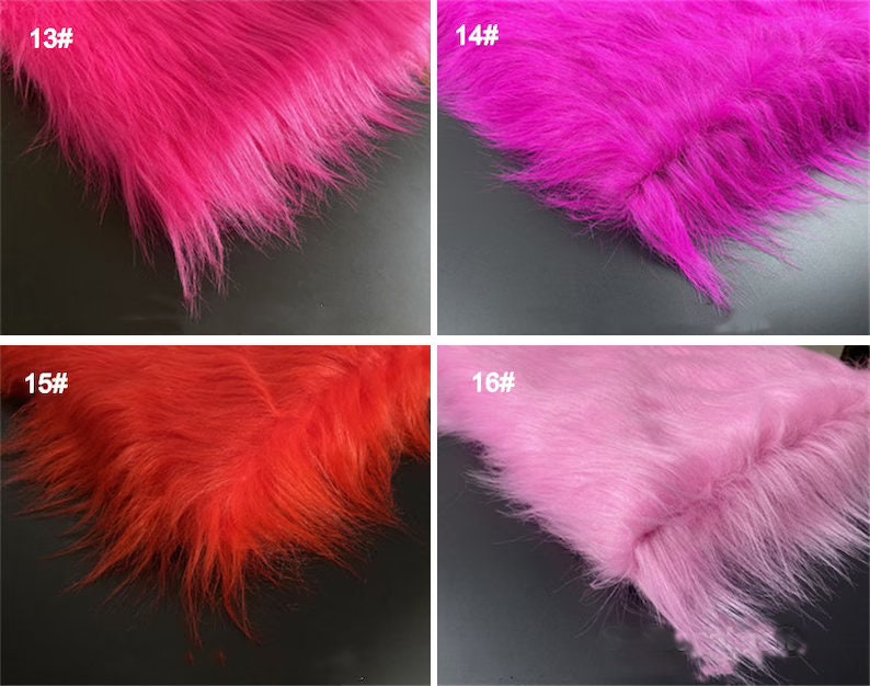 Plush Fabric, 12cm Long Fluffy Fabric, Faux Fur Fabric, Long Pile Fur ...