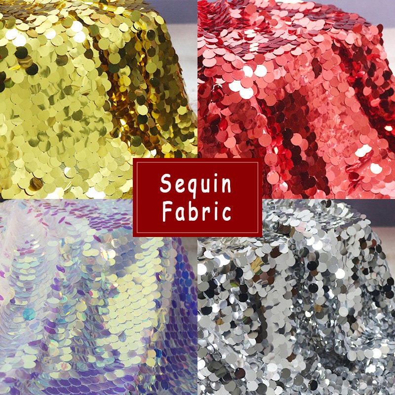 Large Sequin Fabric, Sequin Backdrop, Net Gauze Bottom, Fish Scale ...