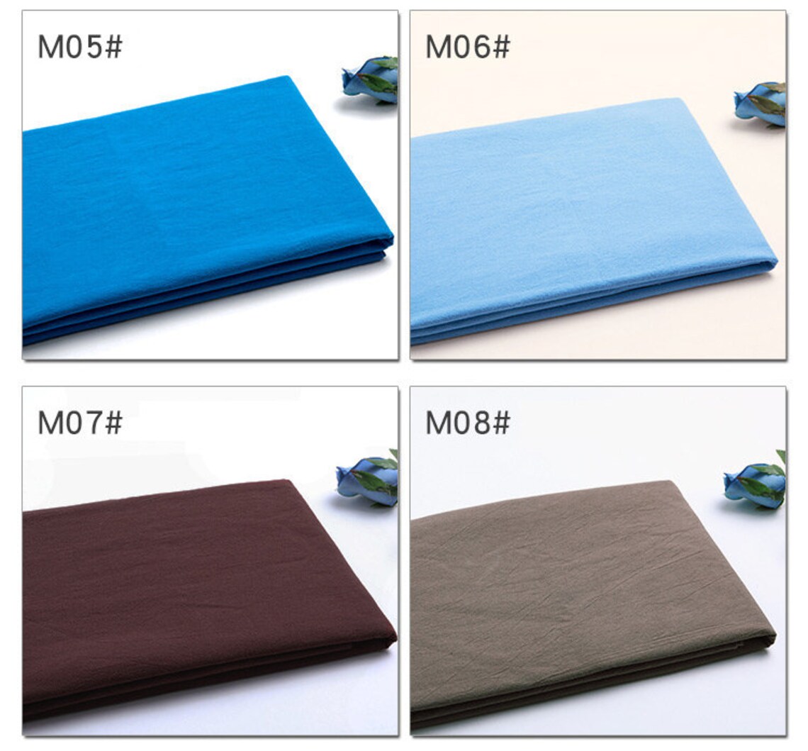 Washed Cotton Fabric 100% Cotton Fabric Soft Cotton Fabric - Etsy