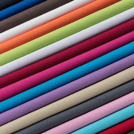 8oz Canvas Fabric100% Cotton Canvas Color Canvas Fabric - Etsy