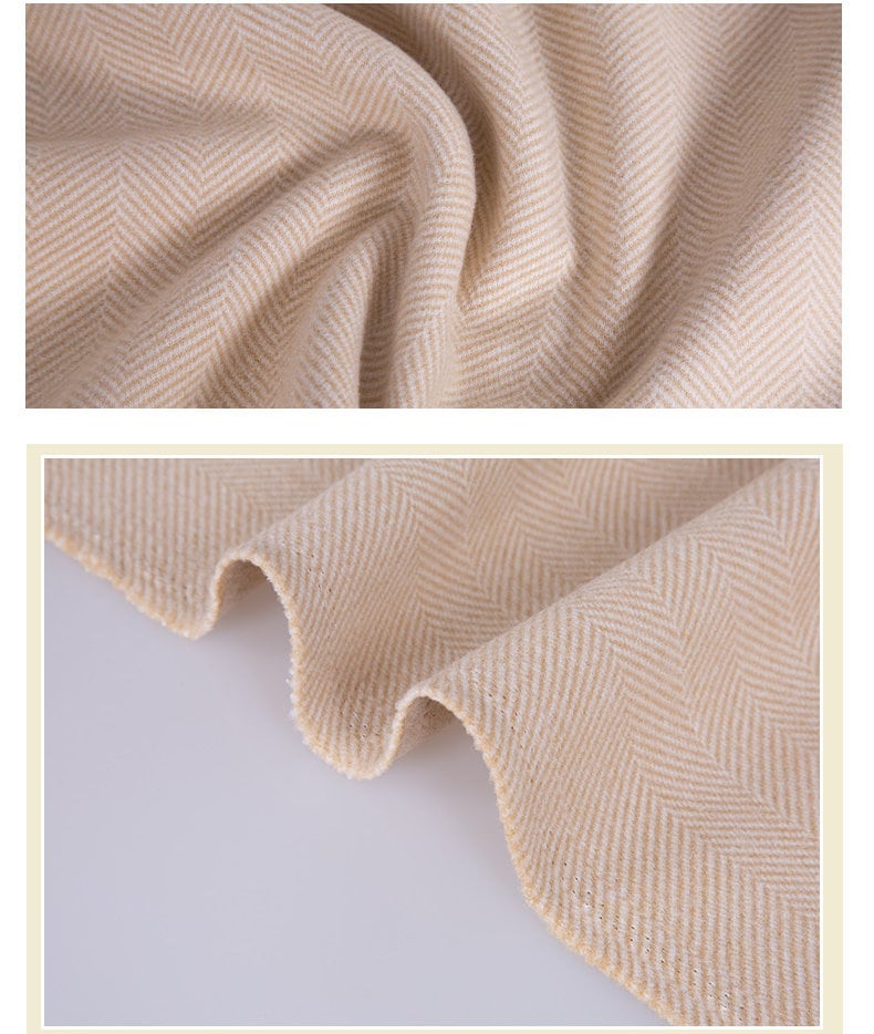 Textured Woolen Fabric Coat Fabric Faux Wool Fabric Autumn | Etsy