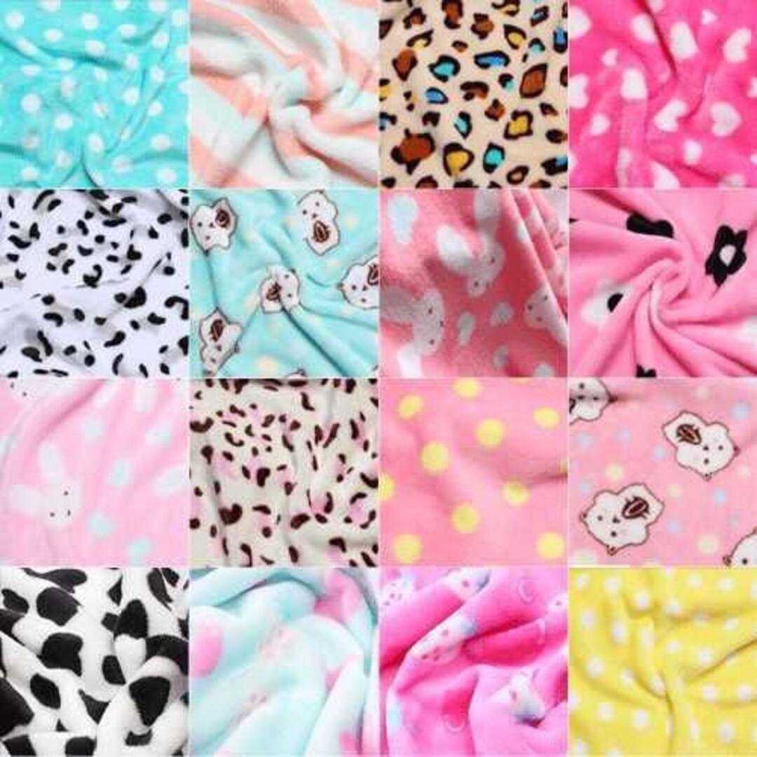 Cuddly Fleece Fabric, Cow Fabric, Leopard Fabric, Double-sided Flannel ...