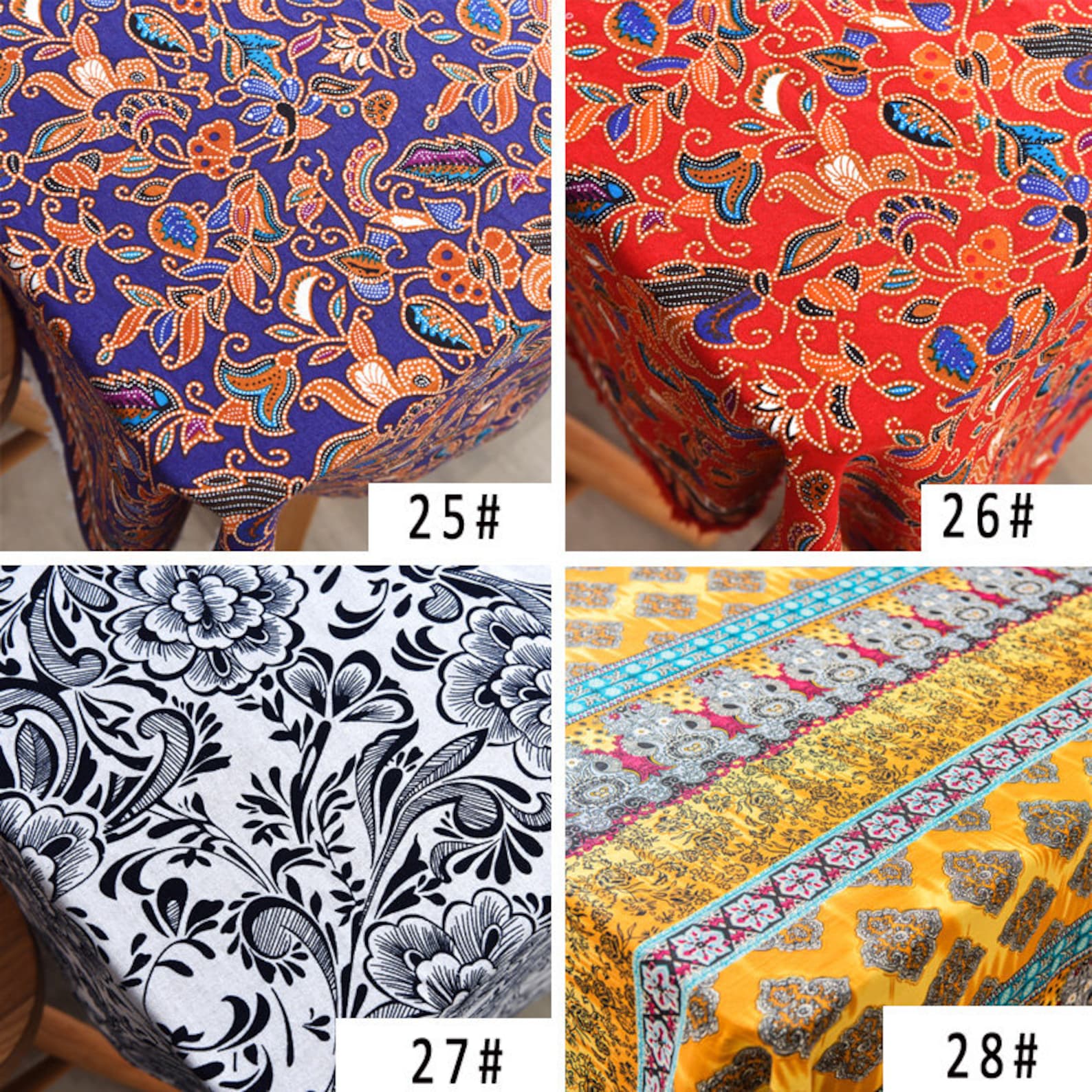 Boho Stoff, Ethno Stil Bedruckt Stoff, Baumwoll Leinen Stoff, Vintage ...