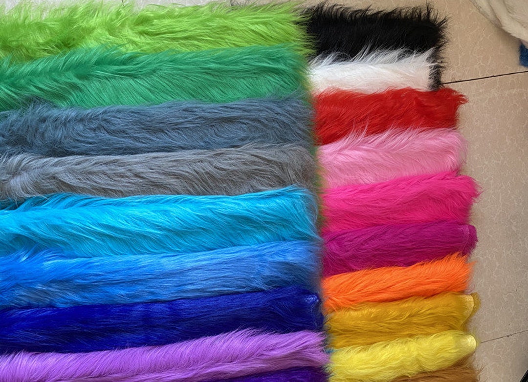 Plush Fabric, 12cm Long Fluffy Fabric, Faux Fur Fabric, Long Pile Fur ...