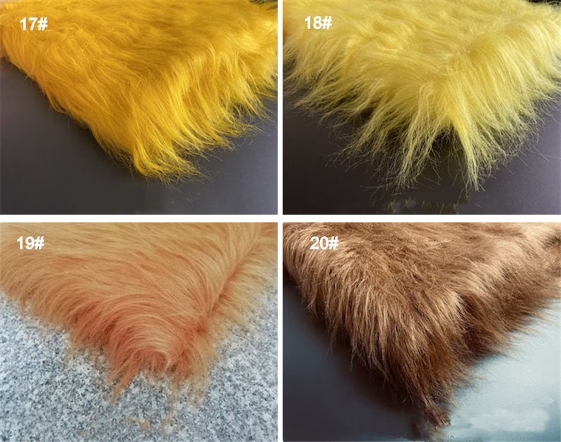 Plush Fabric, 12cm Long Fluffy Fabric, Faux Fur Fabric, Long Pile Fur ...