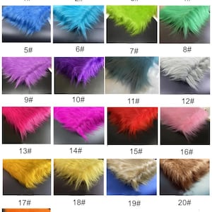 Plush Fabric, 12cm Long Fluffy Fabric, Faux Fur Fabric, Long Pile Fur ...