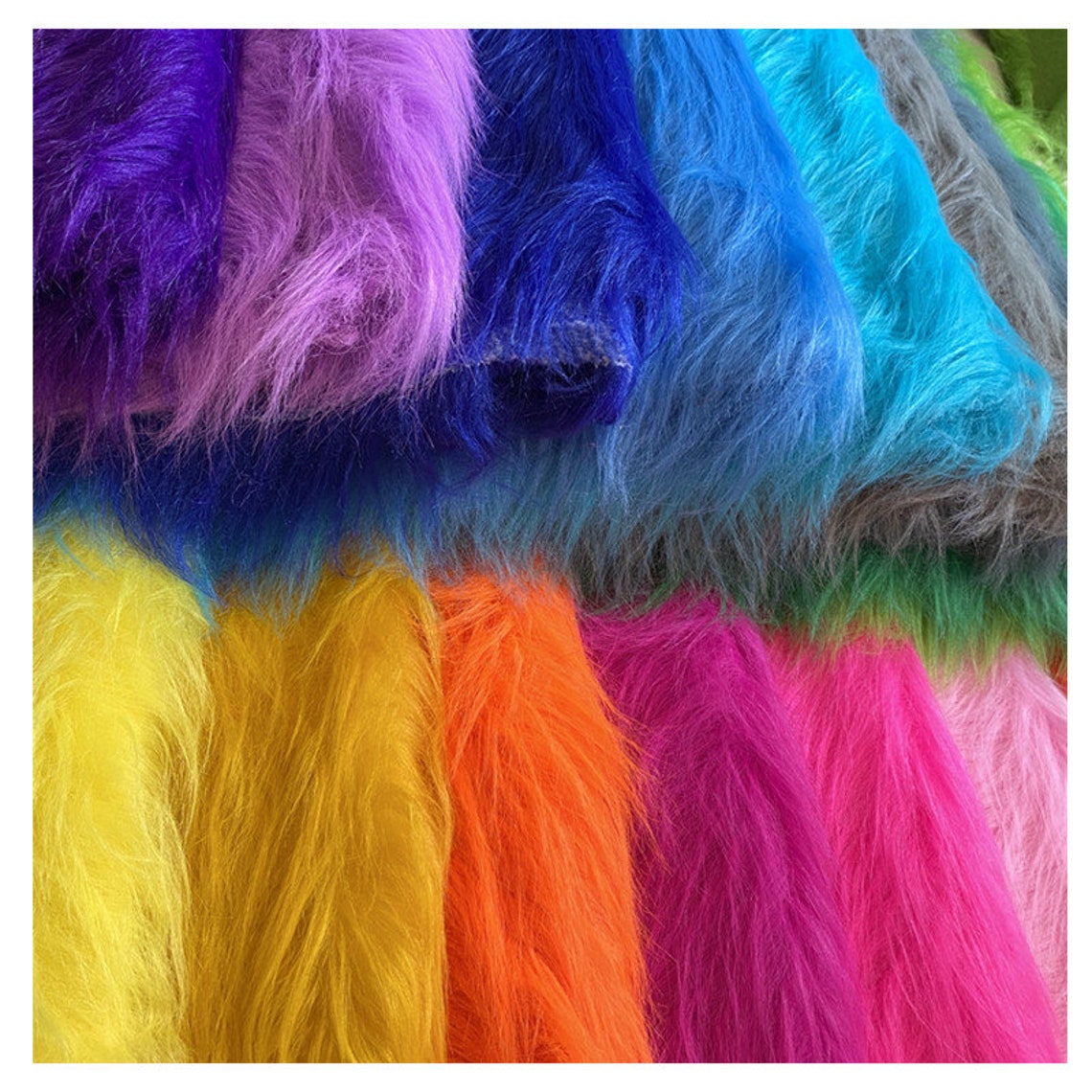 Plush Fabric 12cm Long Fluffy Fabric Faux Fur Fabric Long - Etsy