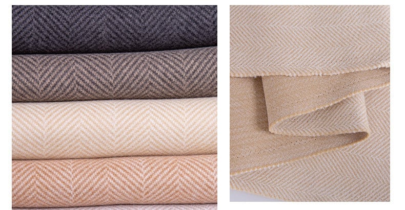 Textured Woolen Fabric Coat Fabric Faux Wool Fabric Autumn - Etsy