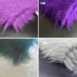 Plush Fabric, 12cm Long Fluffy Fabric, Faux Fur Fabric, Long Pile Fur ...