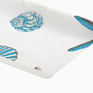 Colourful Shower Curtain Roller Blind With Sea Shells , Available in 4 ...