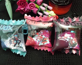The Vees Hazbin Hotel Keychains - Etsy