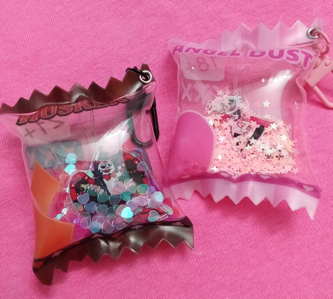 Hazbin Hotel Husk + Angel Candy Bag Shaker Charms - Etsy