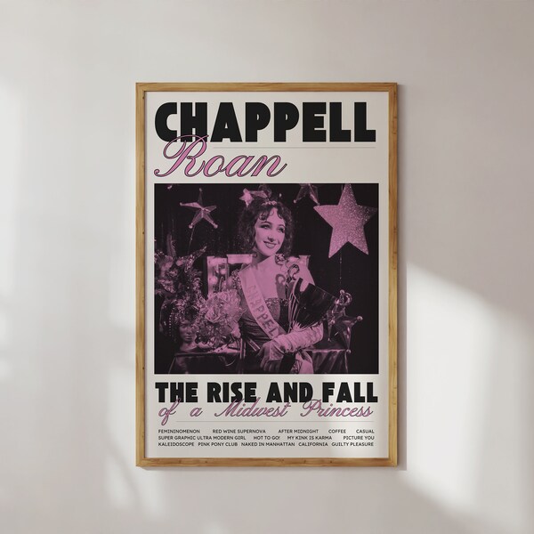 Chappell Roan Poster Midwest Princess - Etsy