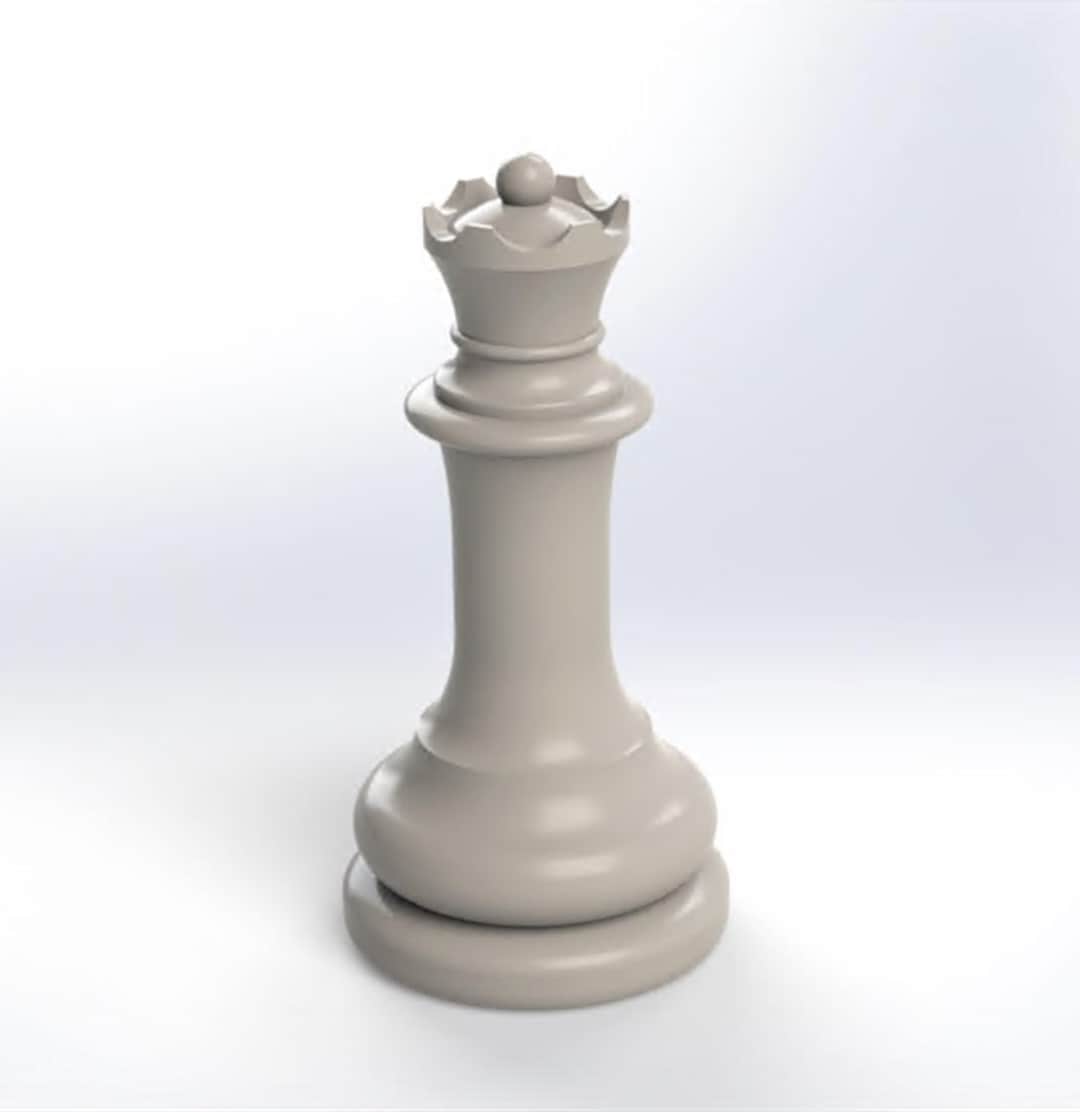 Queen Chess Piece W/ Hidden Compartment 3D Print File - Etsy