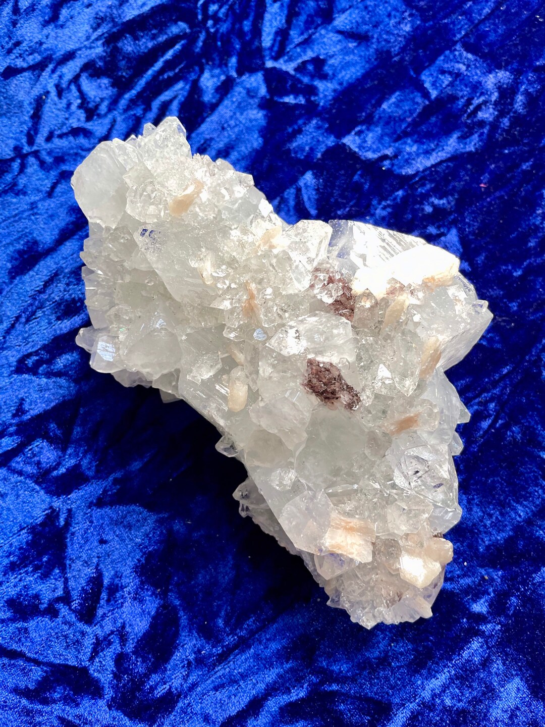 Apophylite Cluster Pearl Lustre Fish-eye Stone Crystal Mineral ...