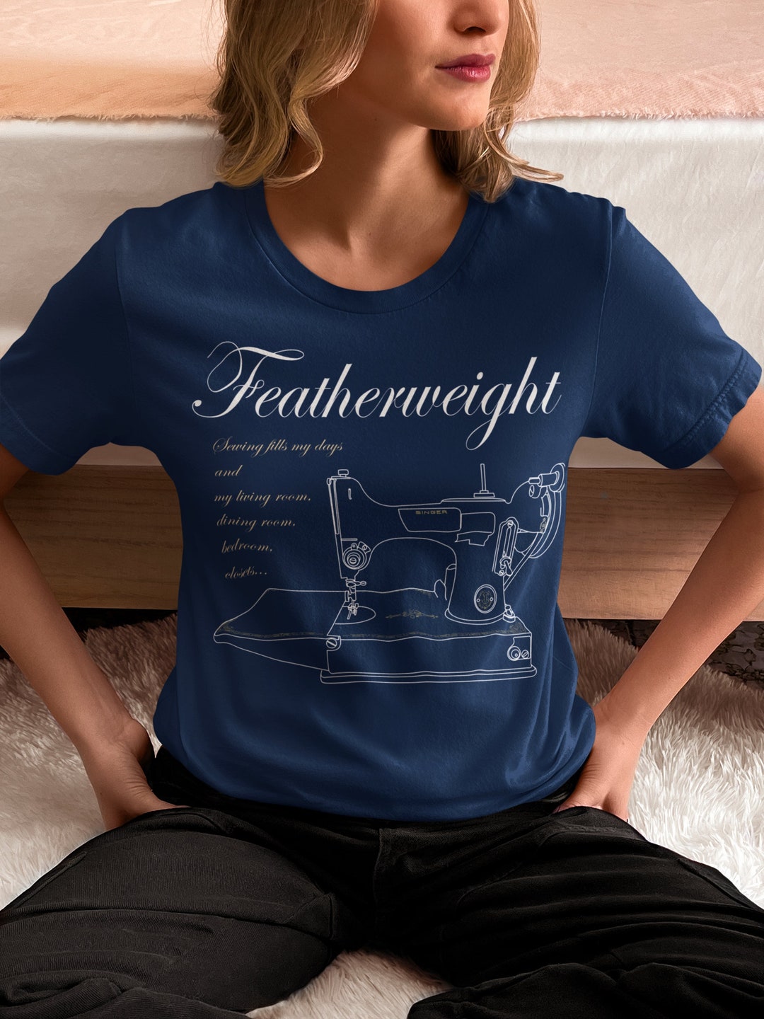 Featherweight Quilting Shirt for Quilter T Shirt for Gift for Mom T ...