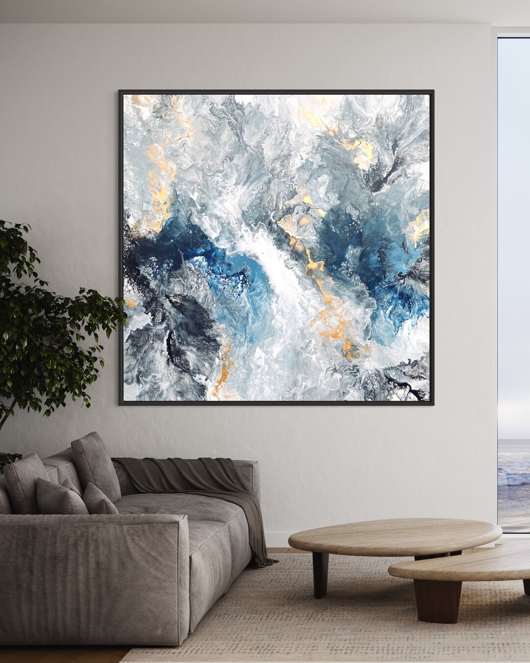 Royal Burst Abstract Art Cheshirepaint - Etsy