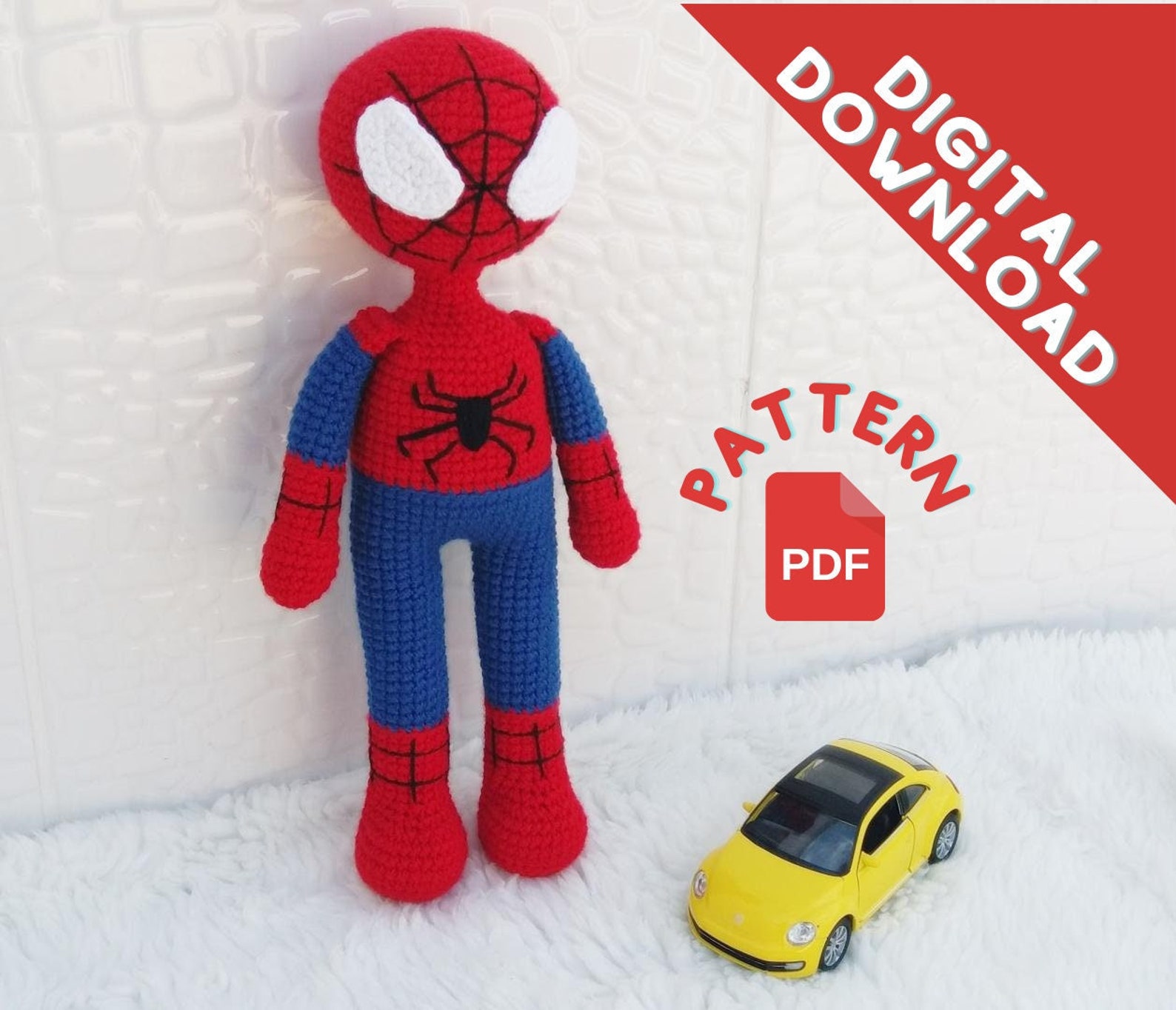 Spiderman Amigurumi Doll Crochet Pattern Pdf Superhero ENGLISH - Etsy UK