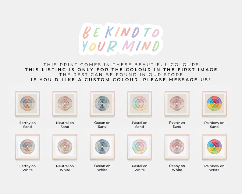 Feelings Wheel / Emotion Wheel Pastel & Monochrome on White - Etsy