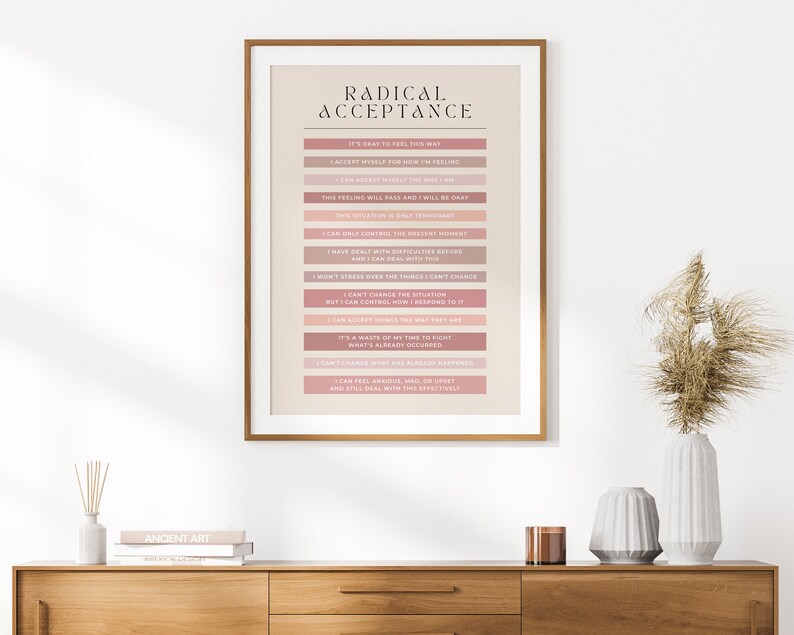 Wise Mind + Radical Acceptance DBT Bundle | Peony Pink | Printable for ...