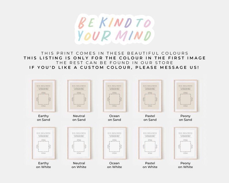 Box Breathing Technique Ocean Blue Anxiety and Emotional Regulation ...