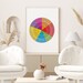 Feelings Wheel / Emotion Wheel Rainbow & Black on White Printable Aid ...